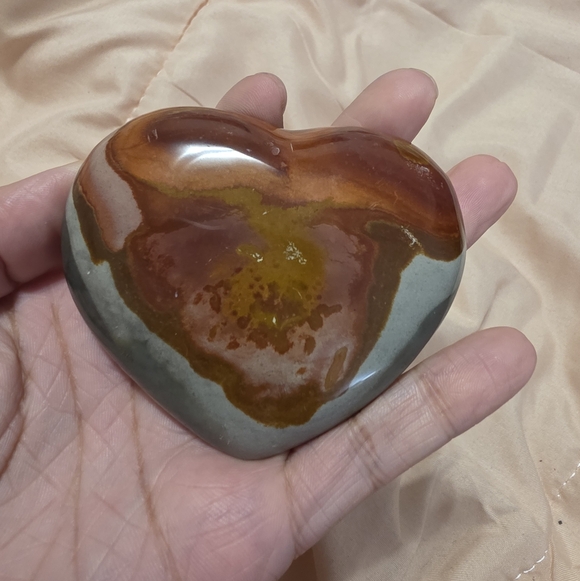 Other | Polychrome Jasper Heart | Poshmark
